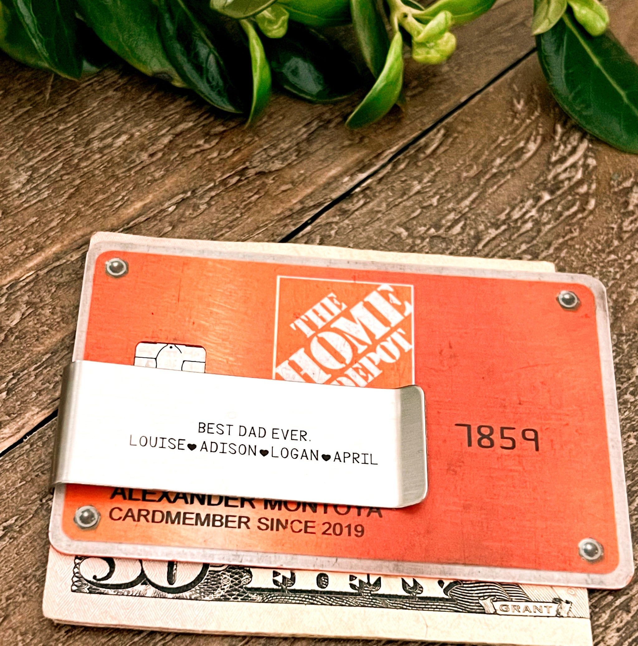 MONEY CLIP PERSONALIZED BOTH SIDES – Made with Love by Angie