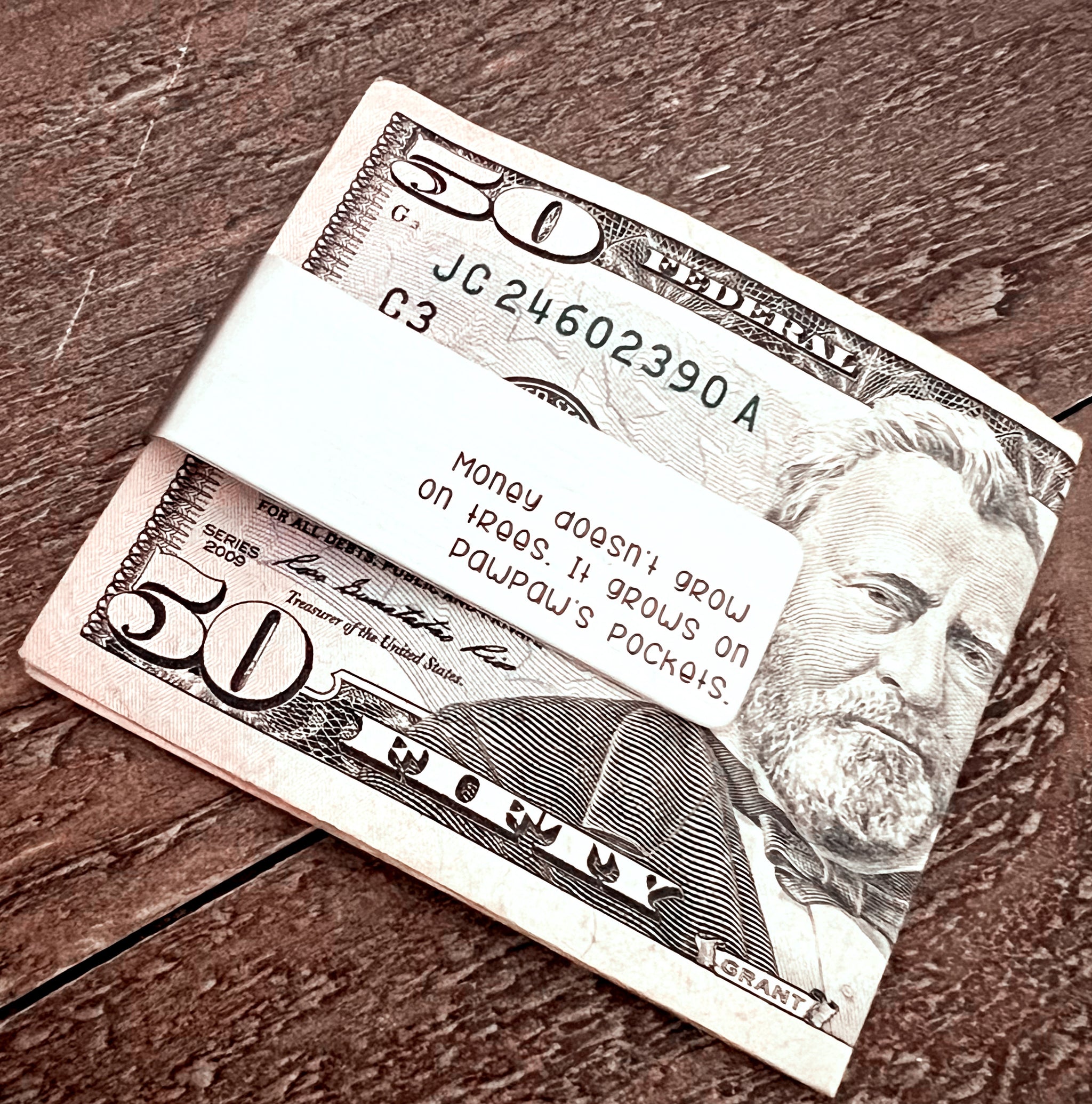 MONEY CLIP PERSONALIZED BOTH SIDES – Made with Love by Angie