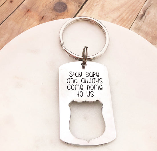 POLICE OFFICER KEYCHAIN – Made with Love by Angie